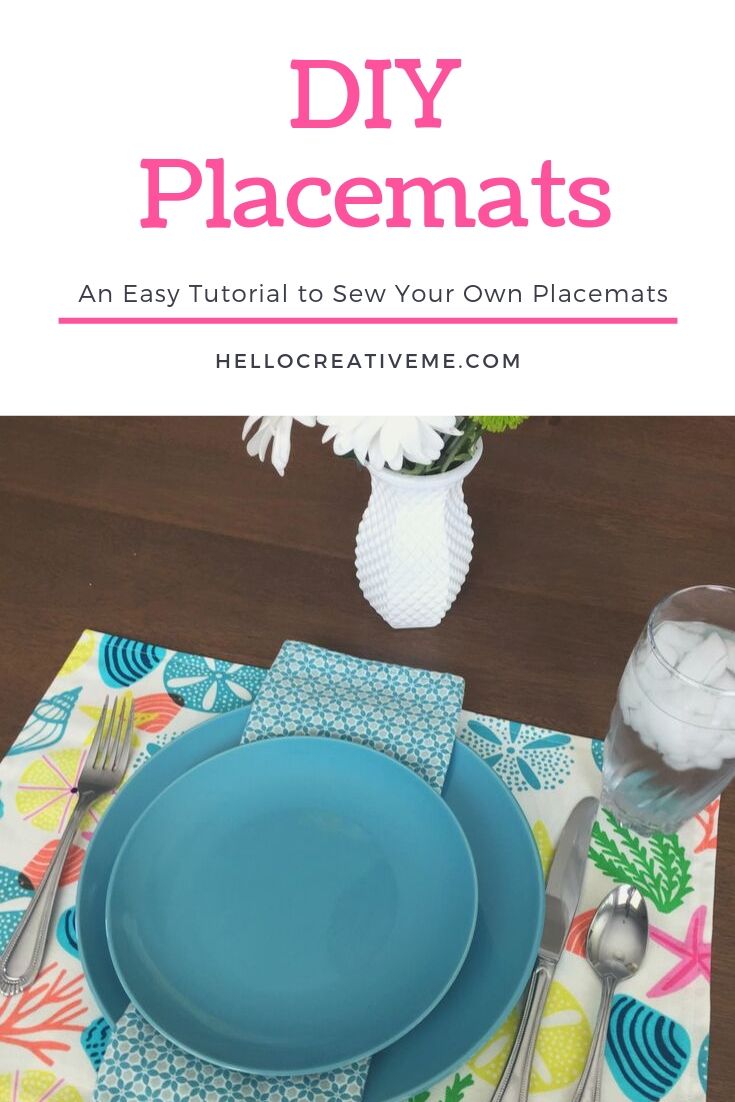 How To Sew Placemats in 4 Easy Steps - Hello Creative Me