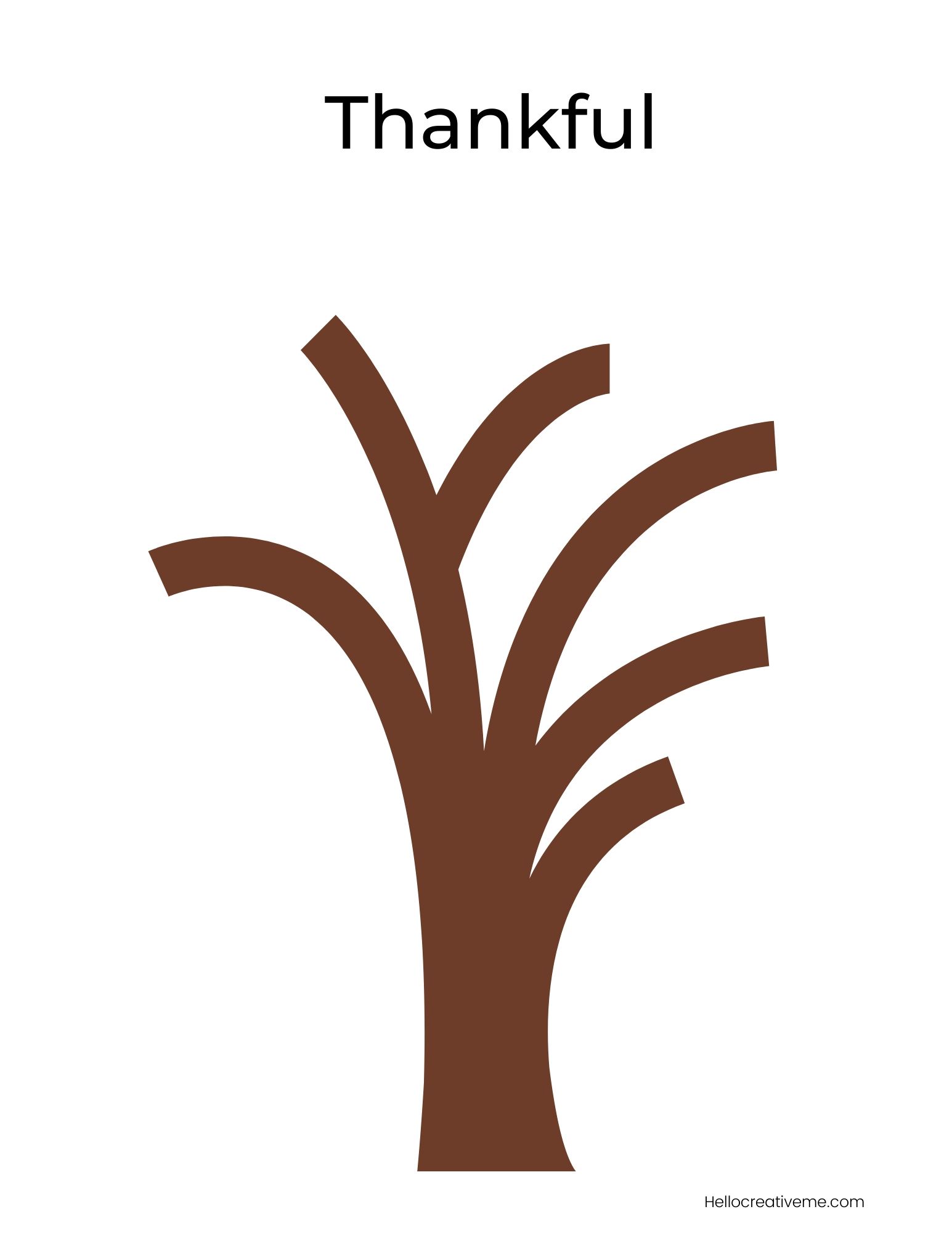 Create a Thankful Fingerprint Tree - Hello Creative Me