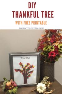 Create a Thankful Fingerprint Tree - Hello Creative Me
